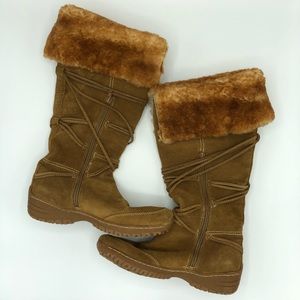 Ruff Hewn | Shoes | Ruff Hewn Fiona Suede Leather Boots Tan | Poshmark